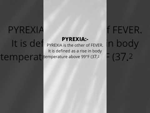 #pyrexia #fever #medical #term #shorts #temperature