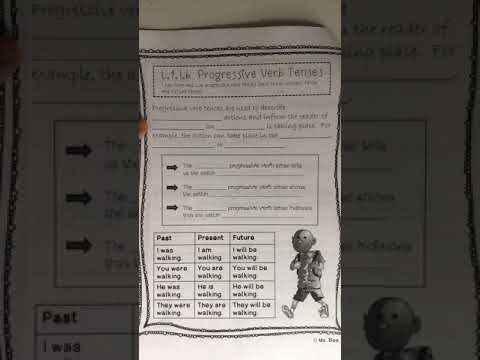 Progressive verb tenses