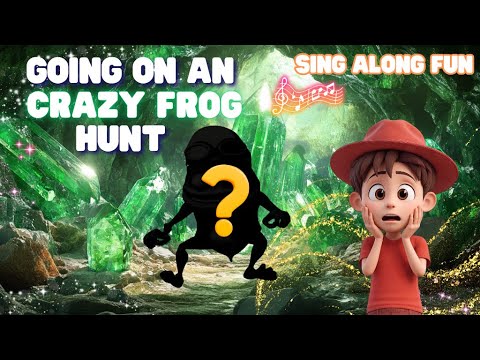 Going on an CRAZY FROG hunt - Songs for preschoolers - toddlers learning - Going on Bear Hunt