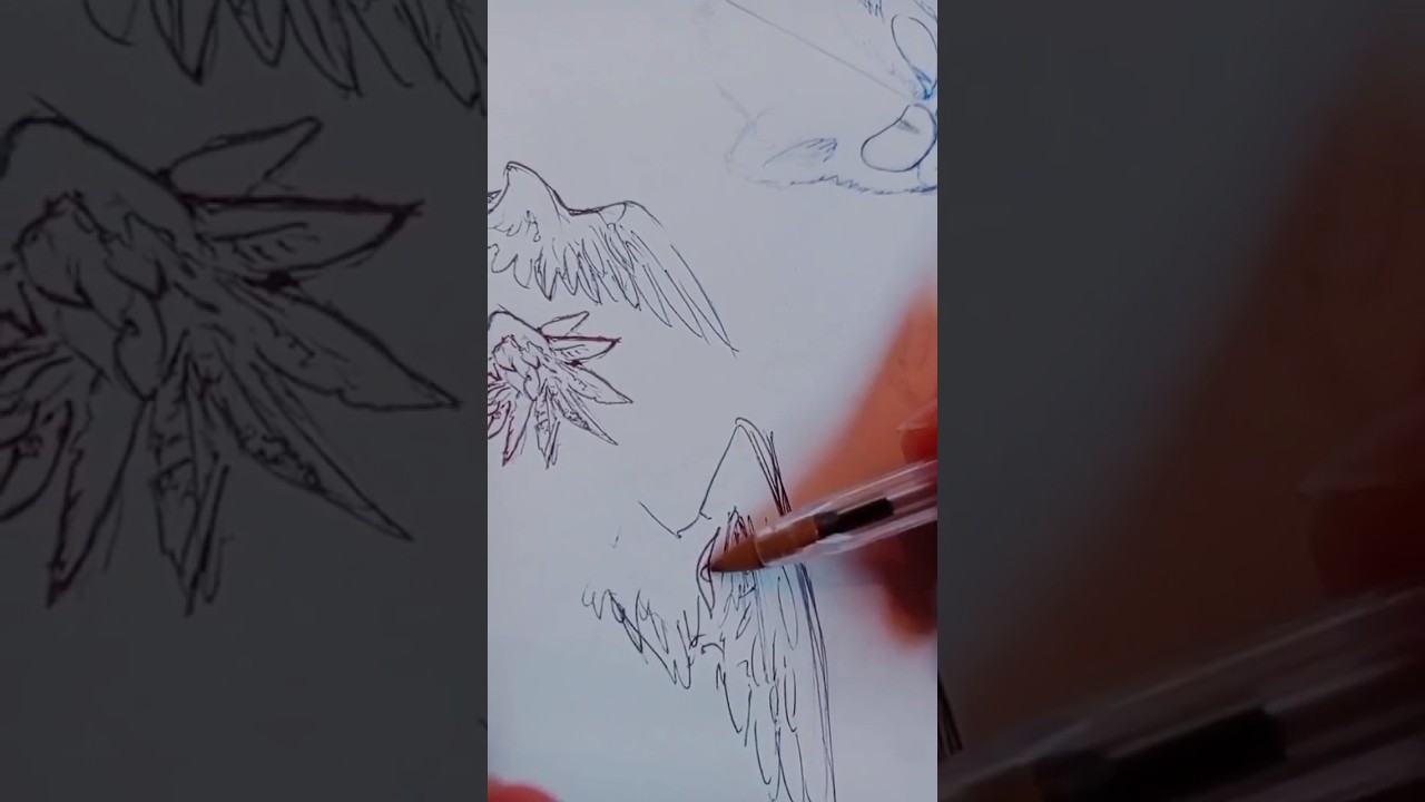 🪶 CÓMO DIBUJAR ALAS DE ÁNGEL 😱 #shorts