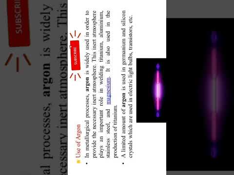 Uses of Argon #shorts argon gas