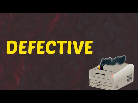 What Does DEFECTIVE Means || Meanings And Definitions With Example in ENGLISH
