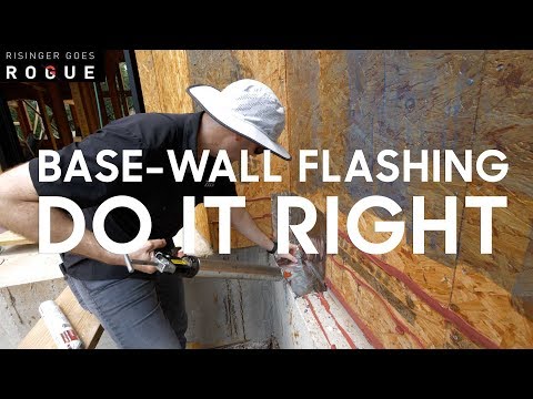 How to install a Base Wall Flashing on brick or stone ledge | Rubie ...