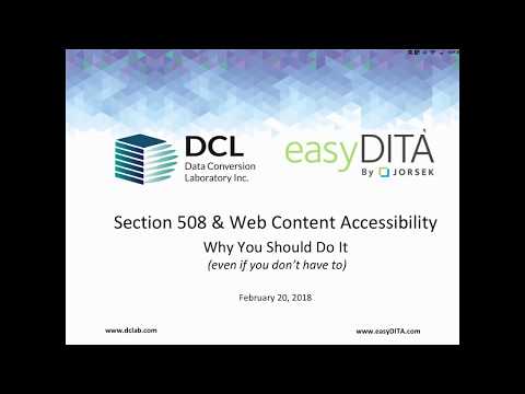 Section 508 Web Content Accessibility Why you should do it