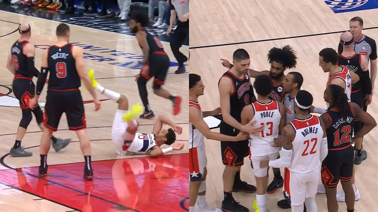 [花邊] Caruso撞倒Poole 被判惡意犯規 - 看板NBA - PTT網頁版