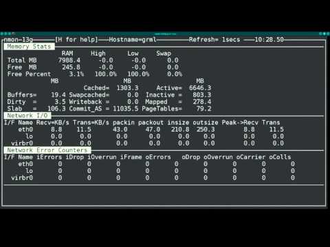 NMON Performance Monitoring Tool for Linux Shell BASH