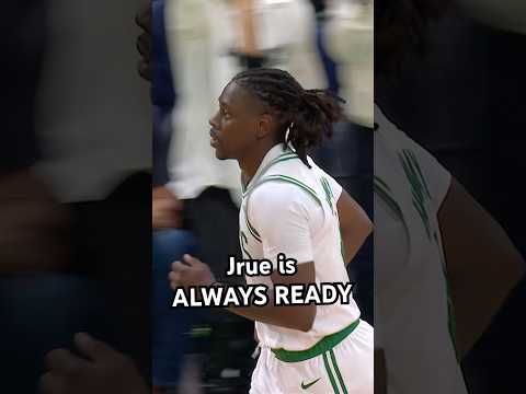 Horford defense leads to a BIG triple by Jrue!