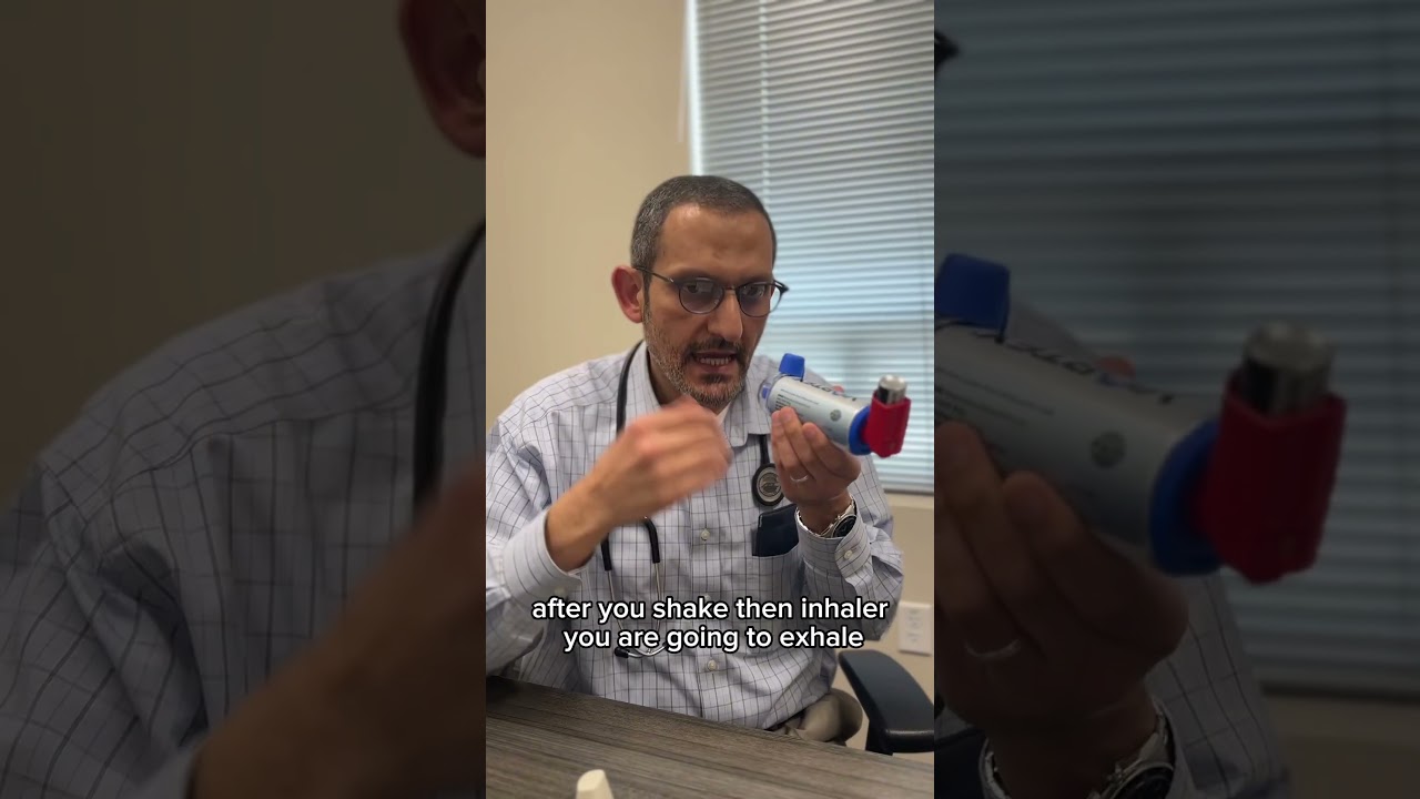 National Asthma Awareness Month, Dr.Albustami shares how to properly use your inhaler with a spacer.
