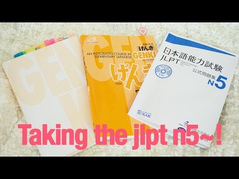 Taking the JLPT N5 test! + What I used to study
