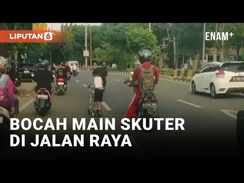 Viral Bocah Main Skuter di Jalan, Plt Walikota Jaktim Cari Orangtuanya | Liputan6