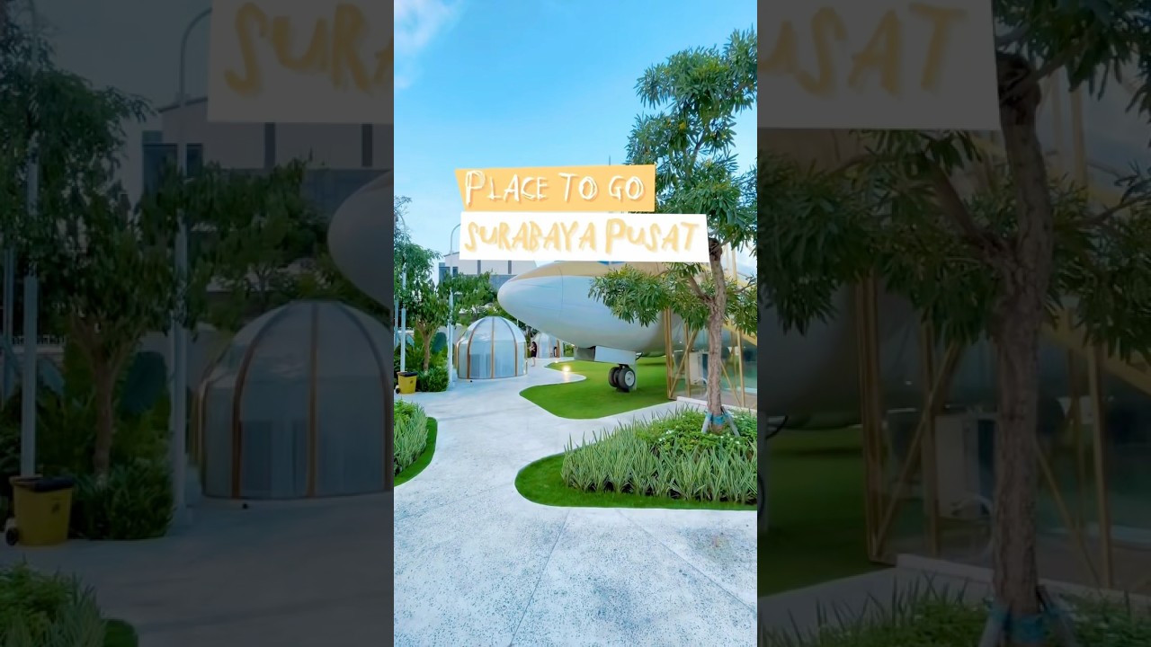 Cafe pesawat pertama Surabaya. Lokasi akhir 📍 #cafe #kuliner #cafesurabaya #surabaya #travel