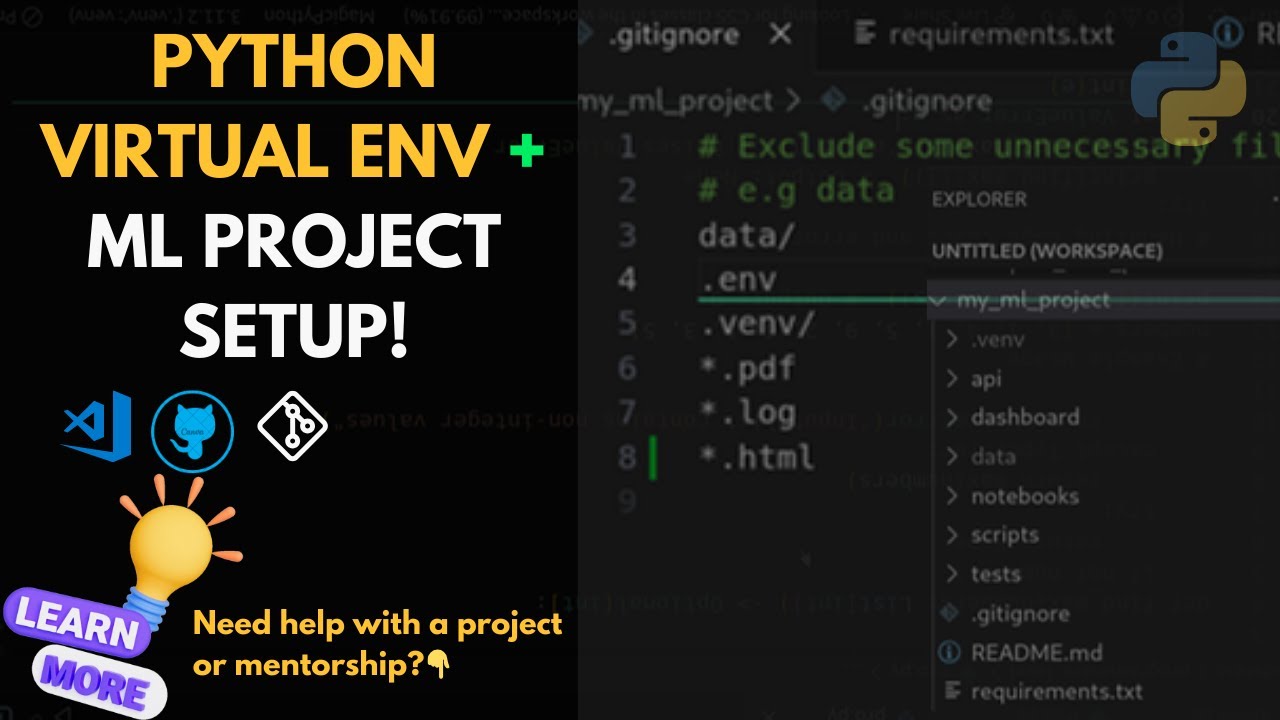 How to Create & Use Python Virtual Environments | ML Project Setup + GitHub Actions CI/CD