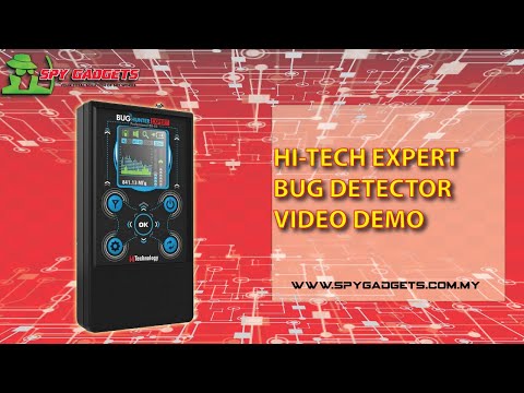 HI TECH EXPERT BUG DETECTOR VIDEO DEMO