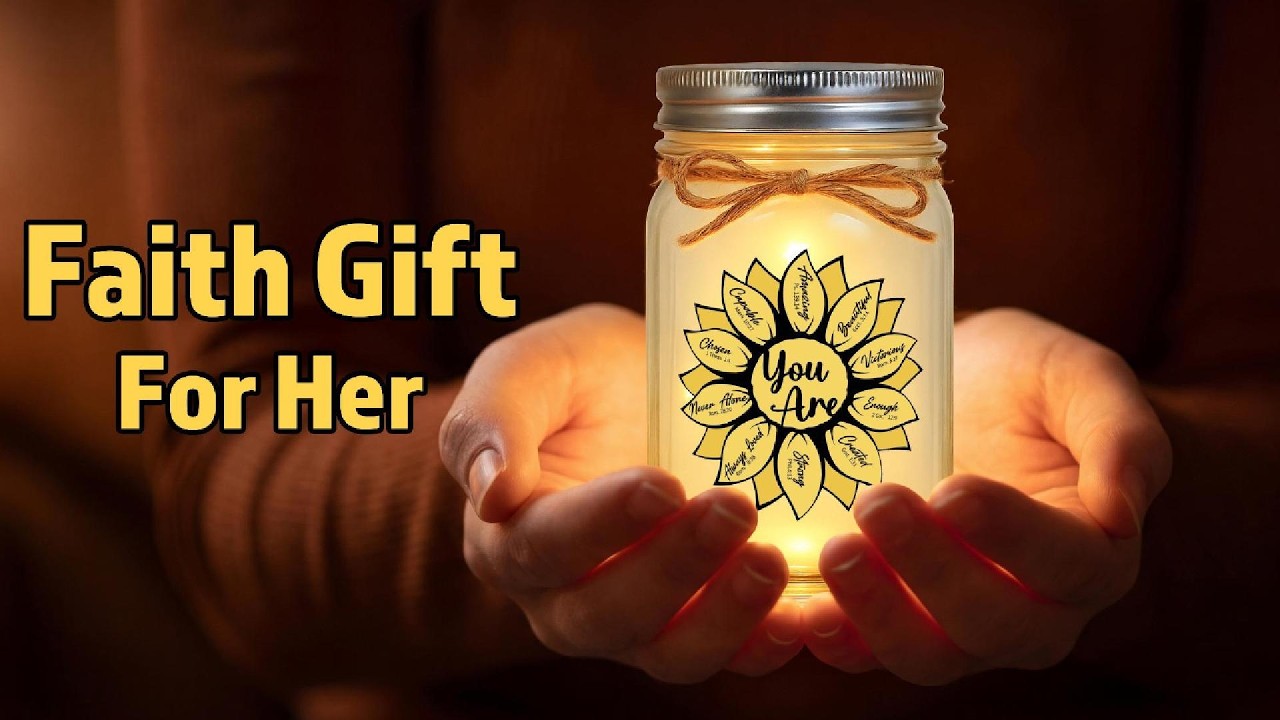 How to Use Sunflower Mason Jar Night Light ✨ Easy Setup Guide | Christian Decor for Women