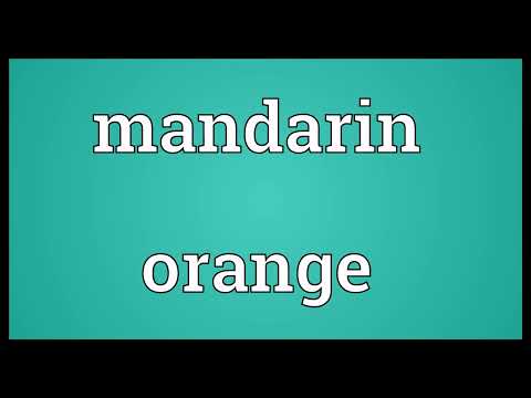 Mandarin orange Meaning