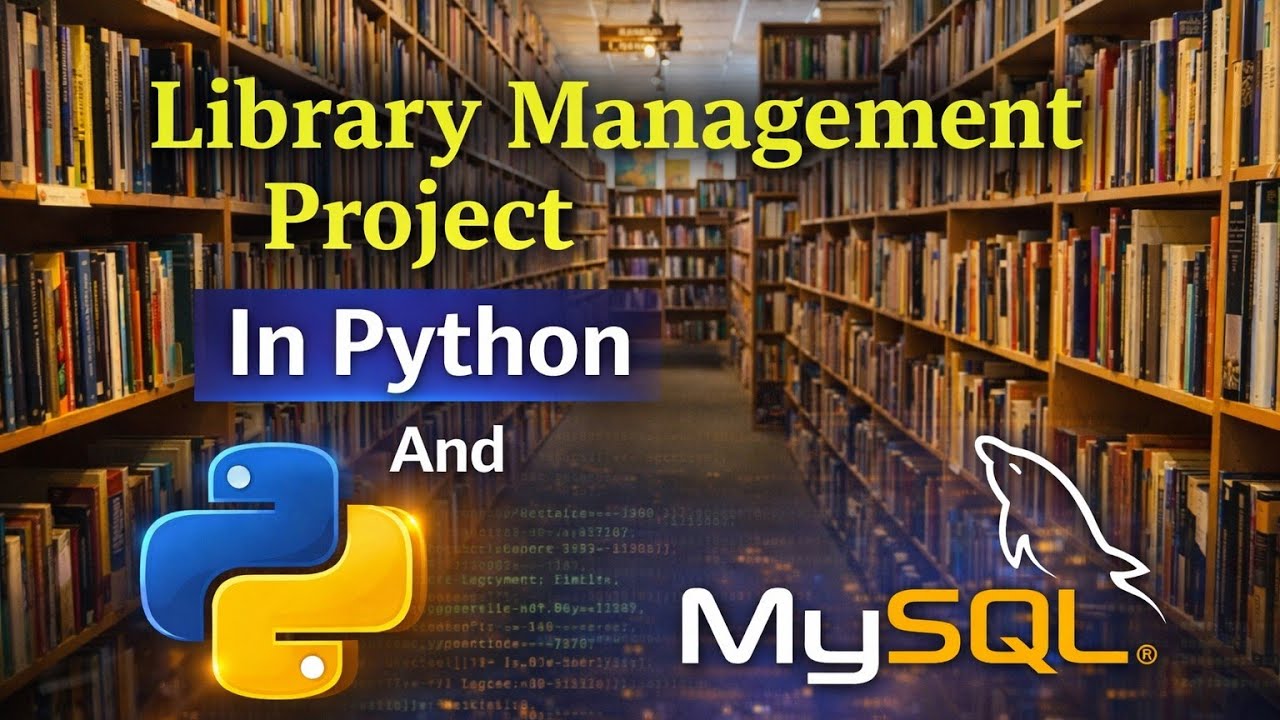 Library Management System  Python Project | Mysql Connection |source code is in Description