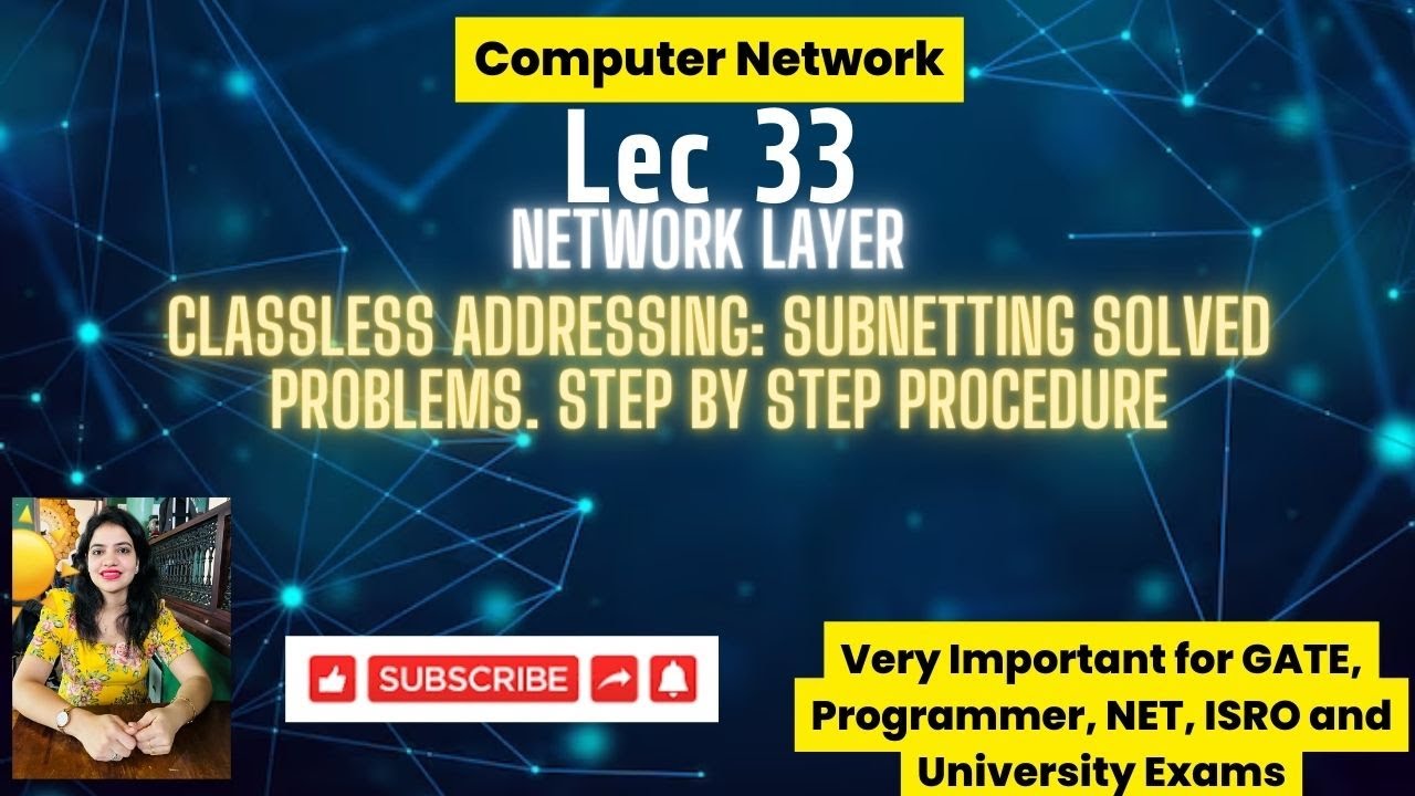Lec 33: Solved Problems on Subnetting | Important for Exam | Classless Addressing | #rpscprogrammer