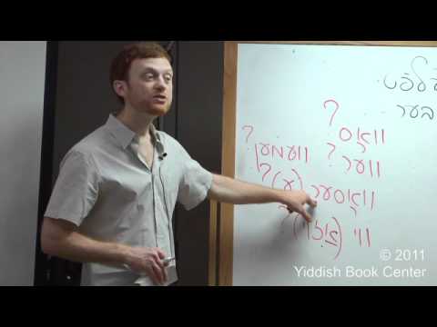 A shmek yidish—Question Words