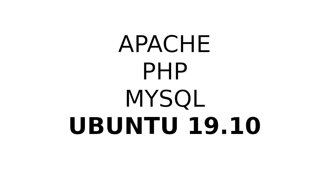 Install PHP, MySQL and Apache inside Ubuntu
