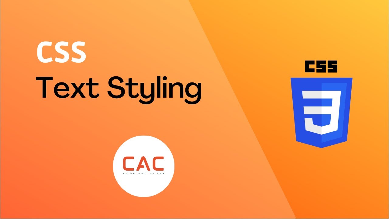 CSS Text Styling - CSS 3 Course