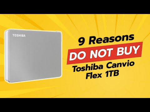 DON'T BUY Toshiba Canvio Flex 1TB Before WATCHING THIS! 😱 (9 Reasons)