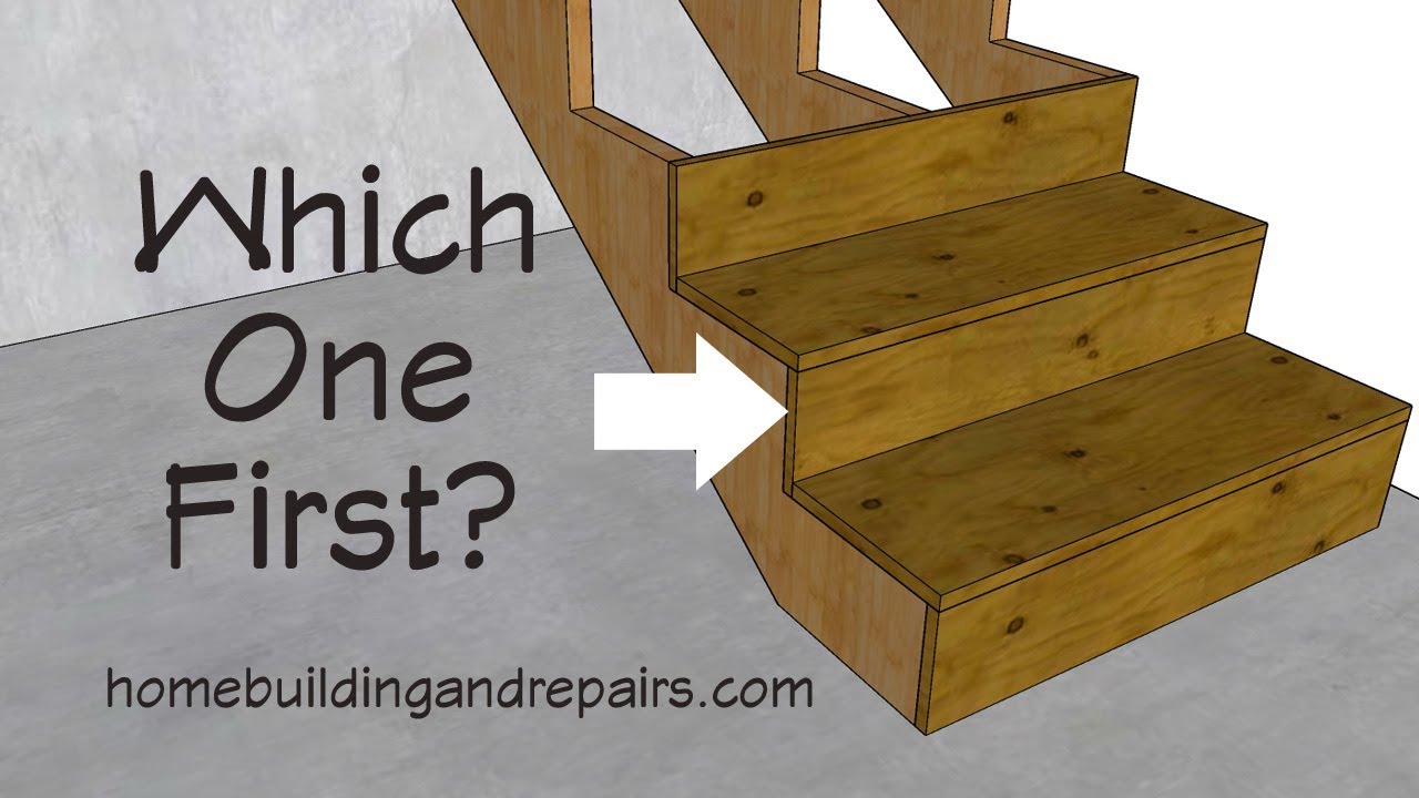 What Goes On First Stair Tread Or Riser? - Building And Construction Tips