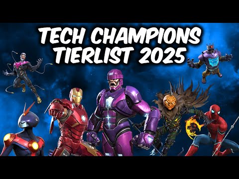 MCOC Tech Champion Tier List 2025! Best Tech Champs To Rank Up!