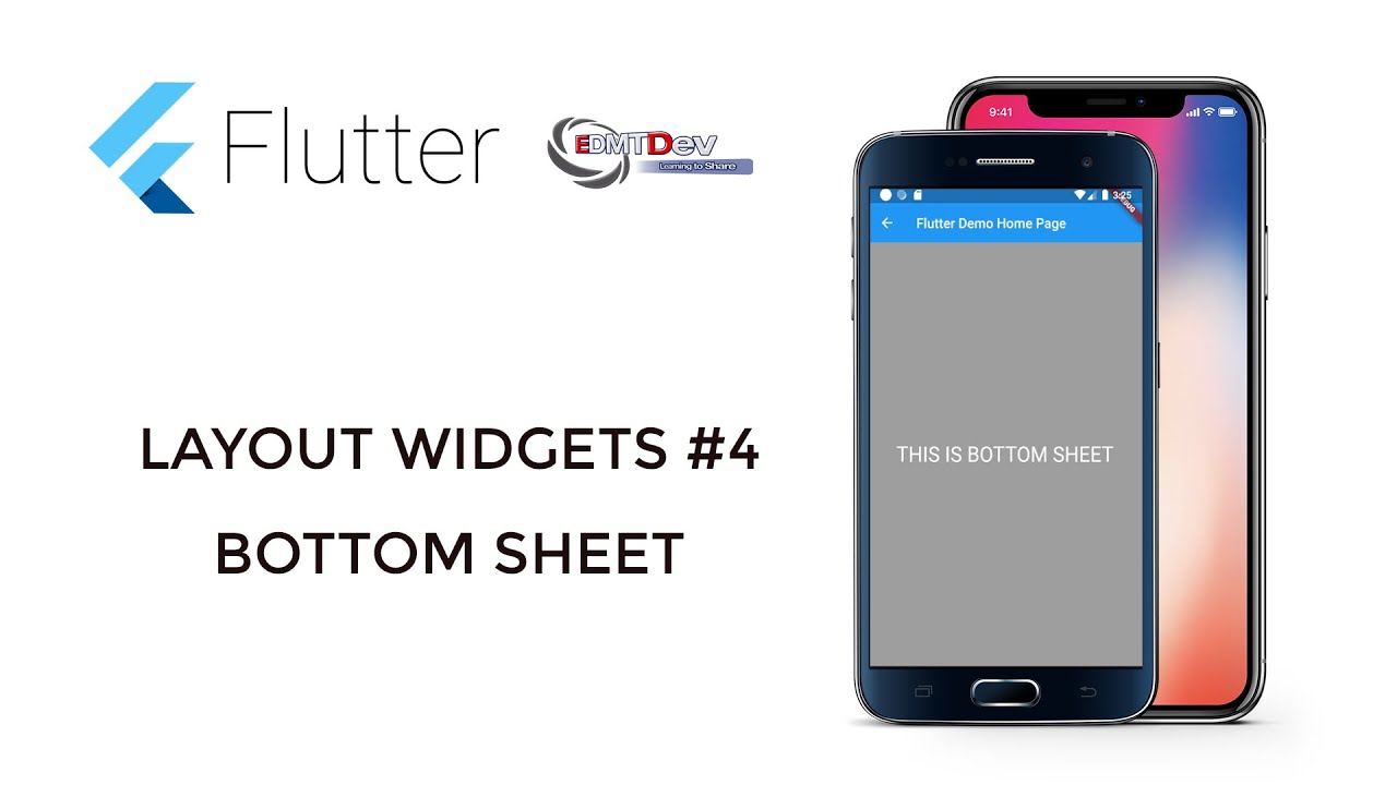 Flutter Tutorial - Layout Widgets #4 Bottom Sheet (Persistent)
