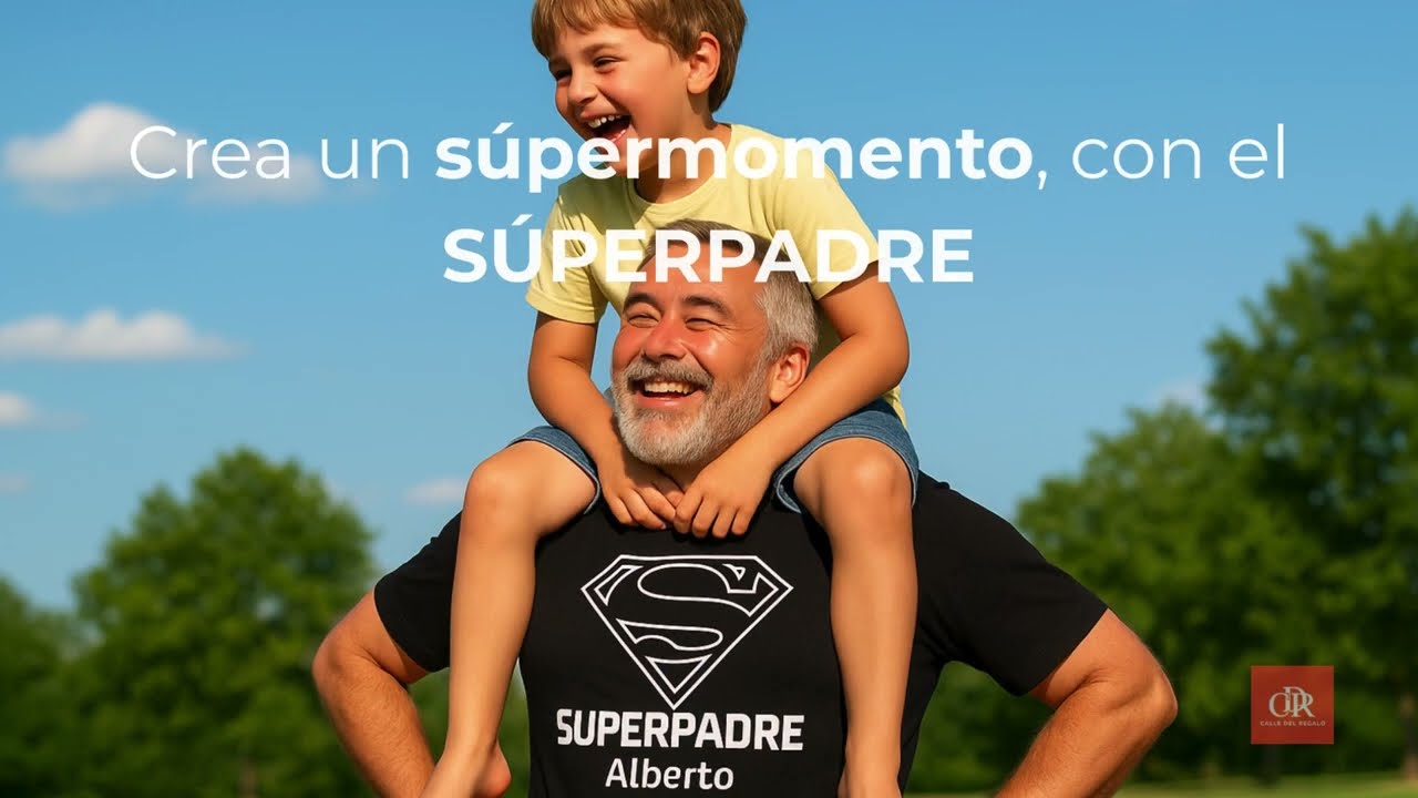 Camiseta Personalizada SuperPadre con Nombre