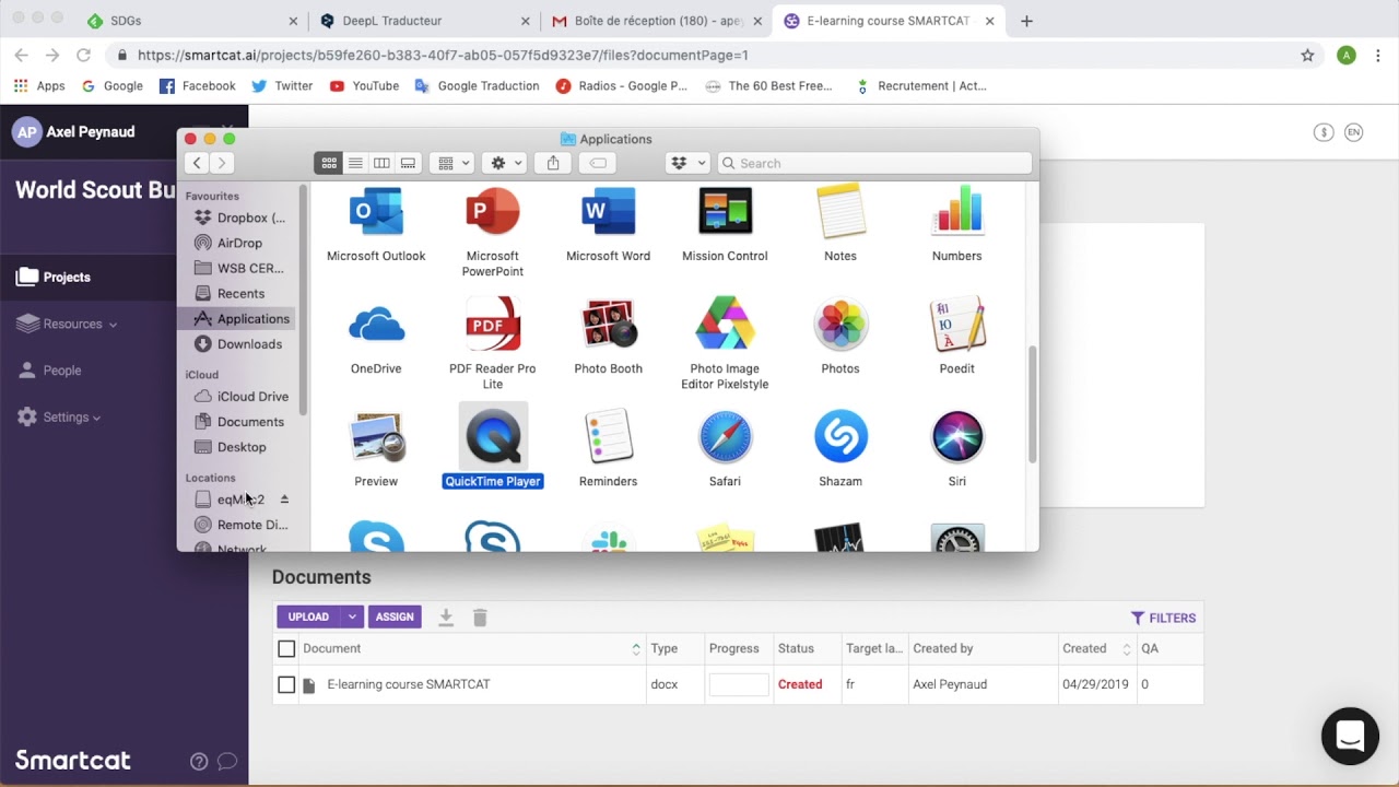 Creating and managing a project