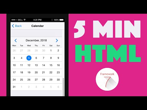 Build a Calendar with HTML in 5 Minutes Tutorial