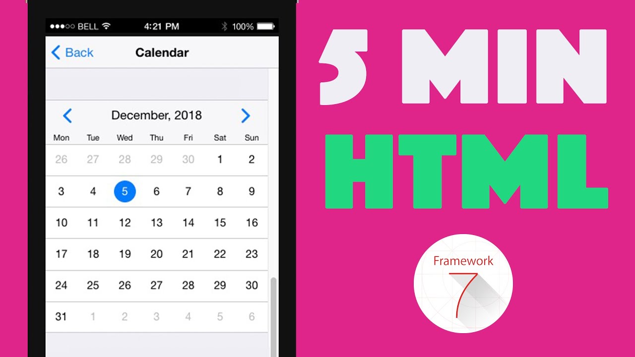Build a Calendar with HTML in 5 Minutes Tutorial