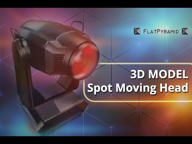 Spot moving head 3D Model - FlatPyramid