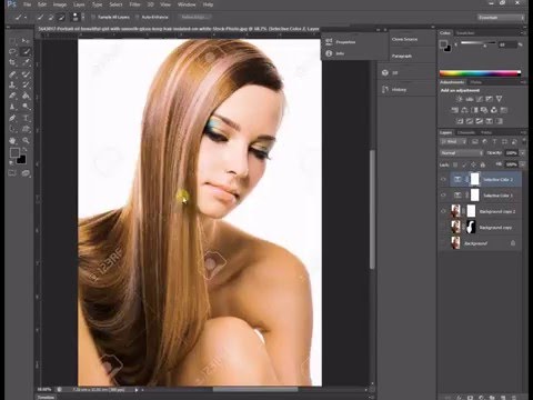 how to change hair colour photoshop