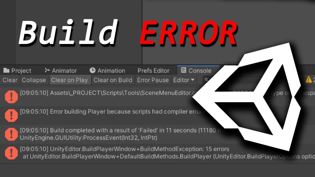 No Error But Compiler Error While Building Unity Game??