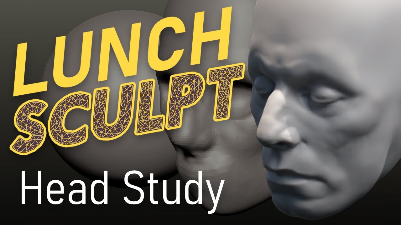 Lunch Sculpt 1 - ZBrush Head Study