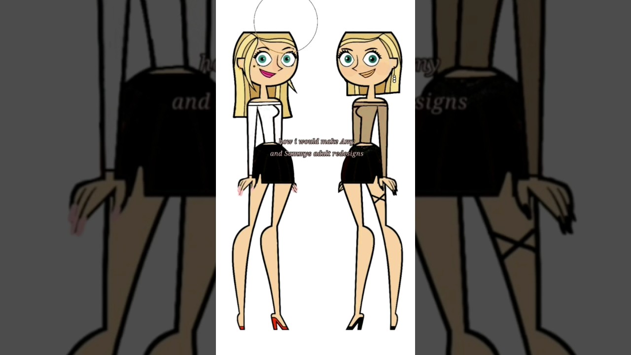 redesigning Amy and Sammy as adults #Amy #Sammy #totaldrama #art #phankitewisland