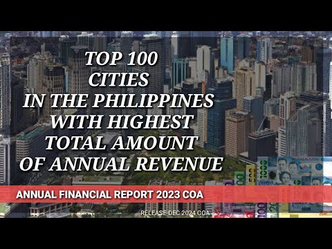 TOP 100 CITIES IN THE PHILIPPINES WITH HIGHEST AMOUNT OF TOTAL REVENUE | AFR 2023 COA