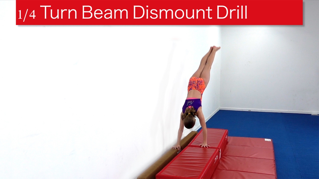 1/4 Turn Beam Dismount Drill