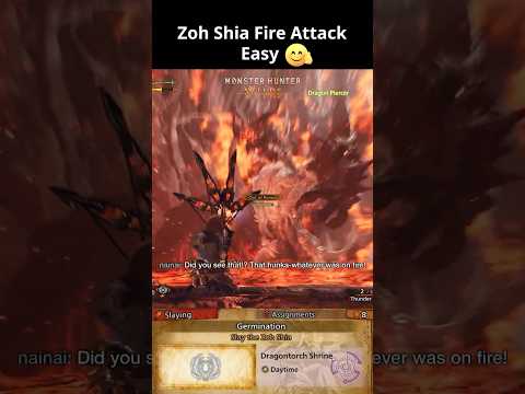 Zoh Shia Fire Attack Easy #monsterhunterwilds #titleupdate1 #zohshia