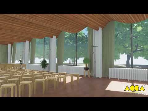 Navega el modelo 3D de la biblioteca de Viipuri realizado con el #BIM #Edificius #50