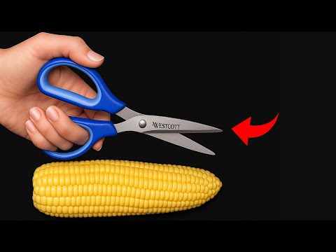 Remove Corn Kernels Easily in Just 1 Minute โ So Simple My 80-Year-Old Mom Loves It!