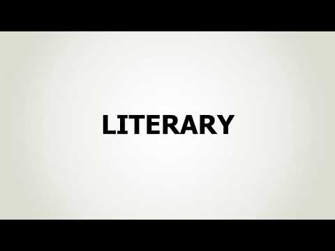 How to Pronounce Literary