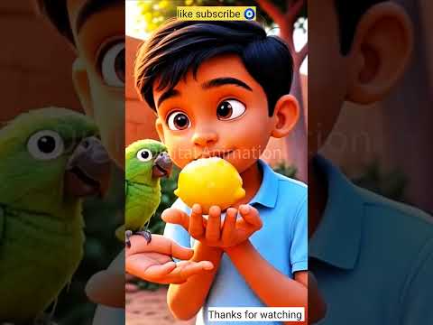 Watch Grandma's Parrot 🦜 vs Raju's Parrot 🦜#subscribe #shorts #shortsfeed #kids #ai #viral #parrot