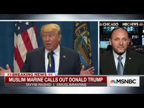 Ahmadiyya Muslim US Marine Soilder asks Donald Trump׃ Where’s your ID؟