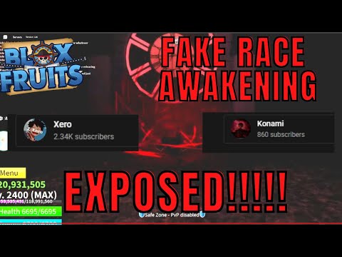 THESE 2 YOUTUBERS ARE FAKING RACE AWAKENING SHOWCASE!! BLOX FRUITS UPDATE 17 PART 3