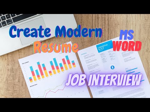 How to Create Modern RESUME for Job Interviews (2021) | MS Word | Tips & Tricks from HR