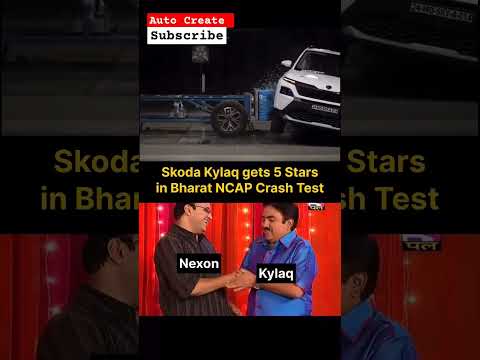 Skoda kylaq get 5 stars in Bharat Ncap #skoda #kylaq #ncap #automobile #safety #kushaq #simplyclever