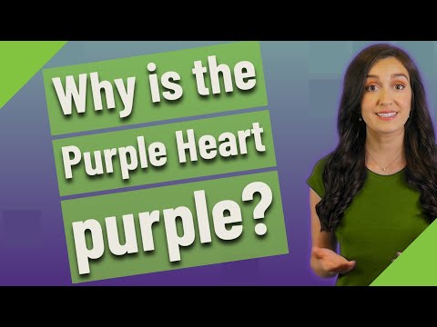 Why is the Purple Heart purple?