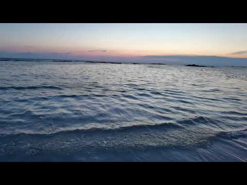Mindful, Meditative, Sunset waters at St Ouen, Jersey, Channel Islands. Filmed 2nd May 2021.
